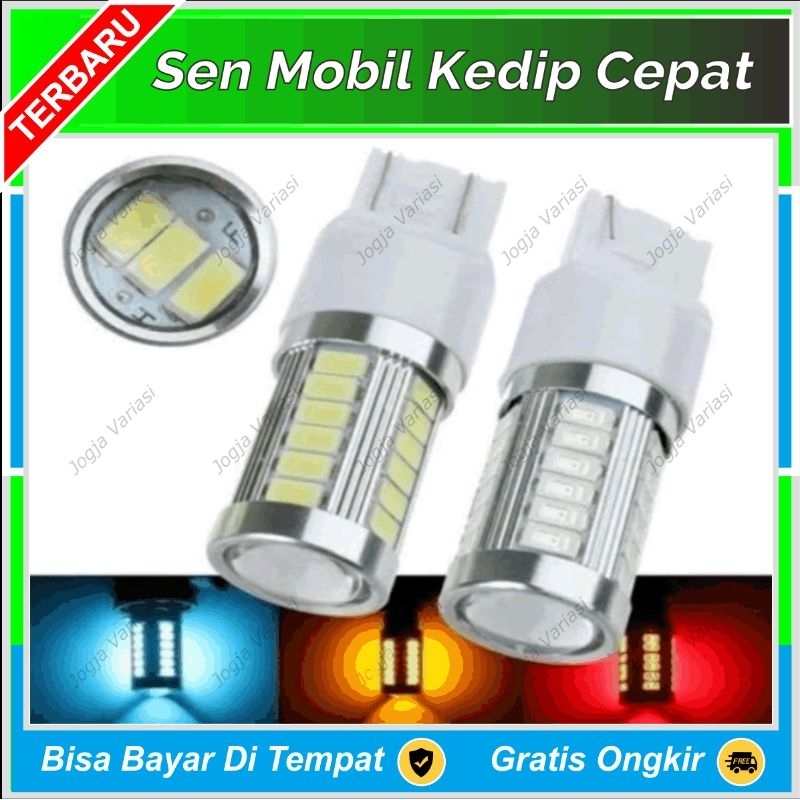 Jual LAMPU SEN KEDIP CEPAT T20 33 MATA 7440 7443 CANBUS LED MOBIL ...