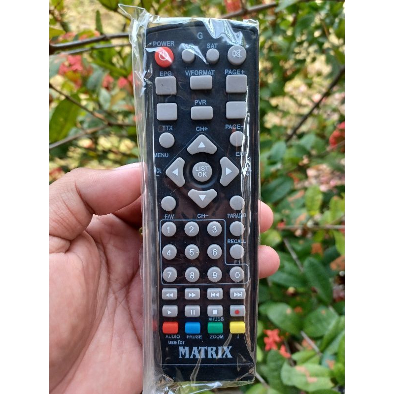 Jual Remote STB Matrix Burger Hijau / Apple Kuning DVB-T2 (Free Packing ...