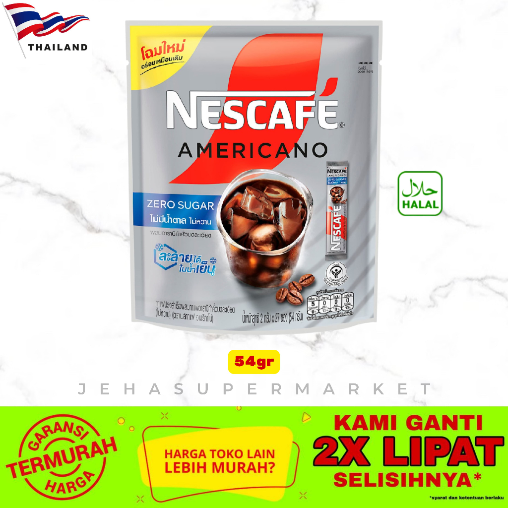 Jual ⭐ KOPI INSTANT THAILAND ⭐ Nescafe Coffee Americano 54gr - 1 Pack ...