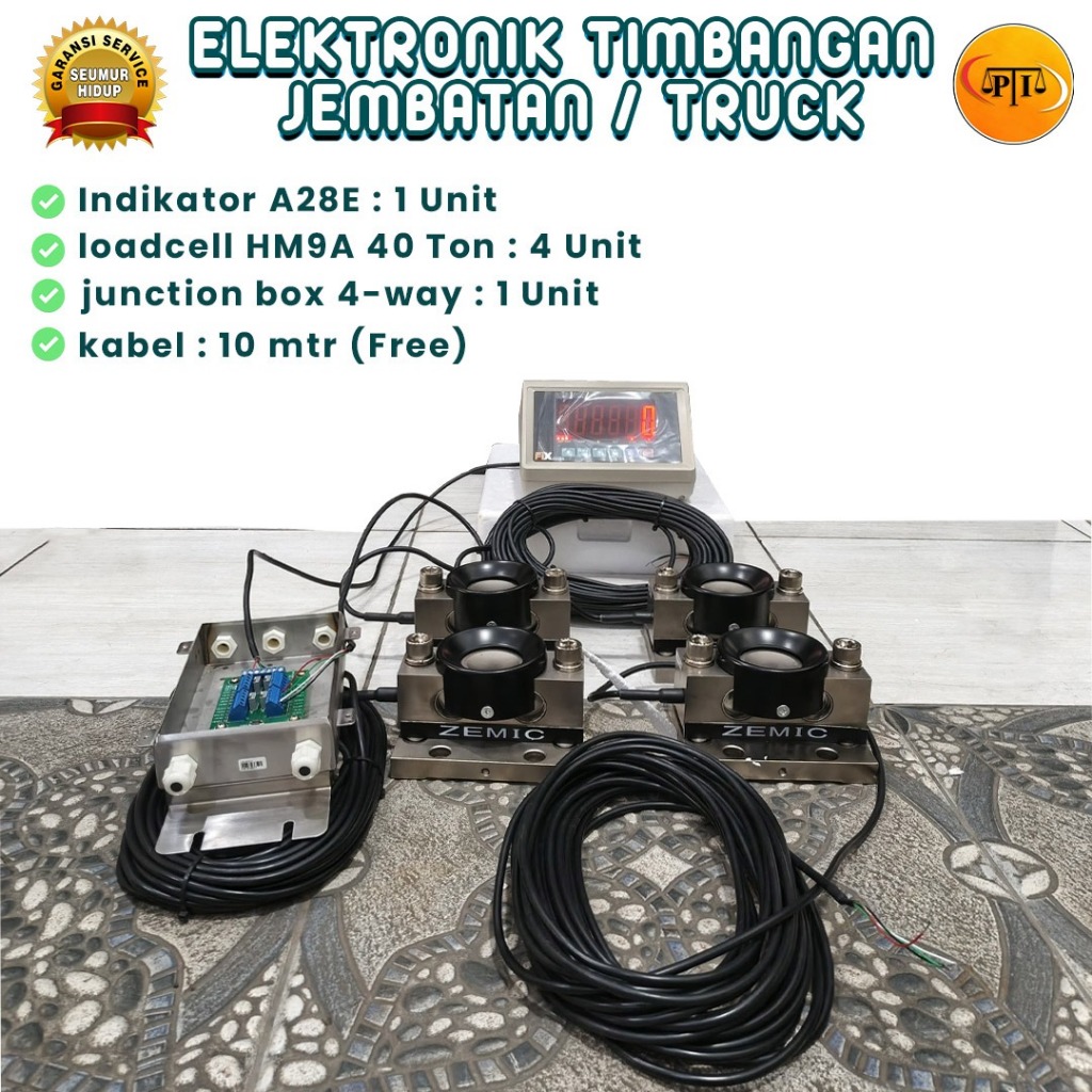 Jual Sensor Timbangan Sawit Paket Komplit Loadcell Jembatan Timbang HM ...