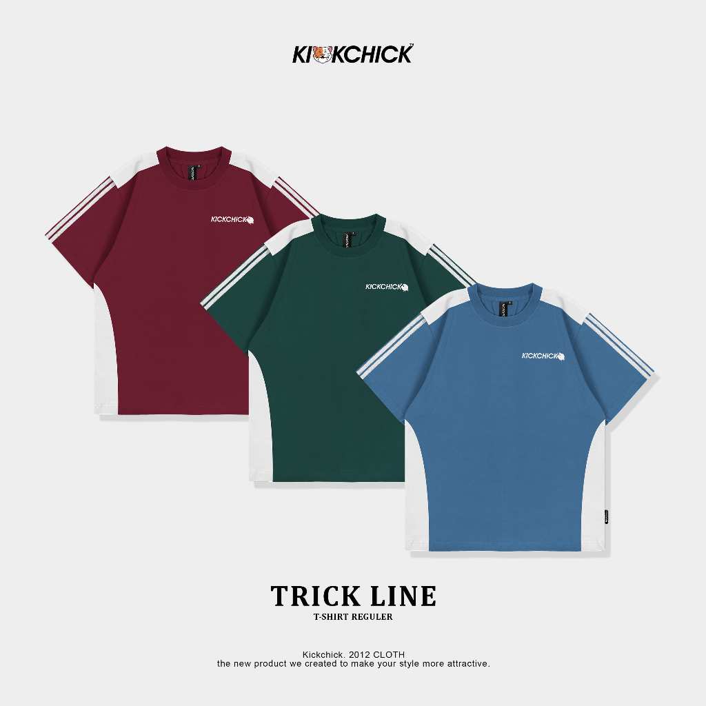 Jual Kickchick Reguler Kaos Trick Line Chick Combine 2 Warna | Kaos ...
