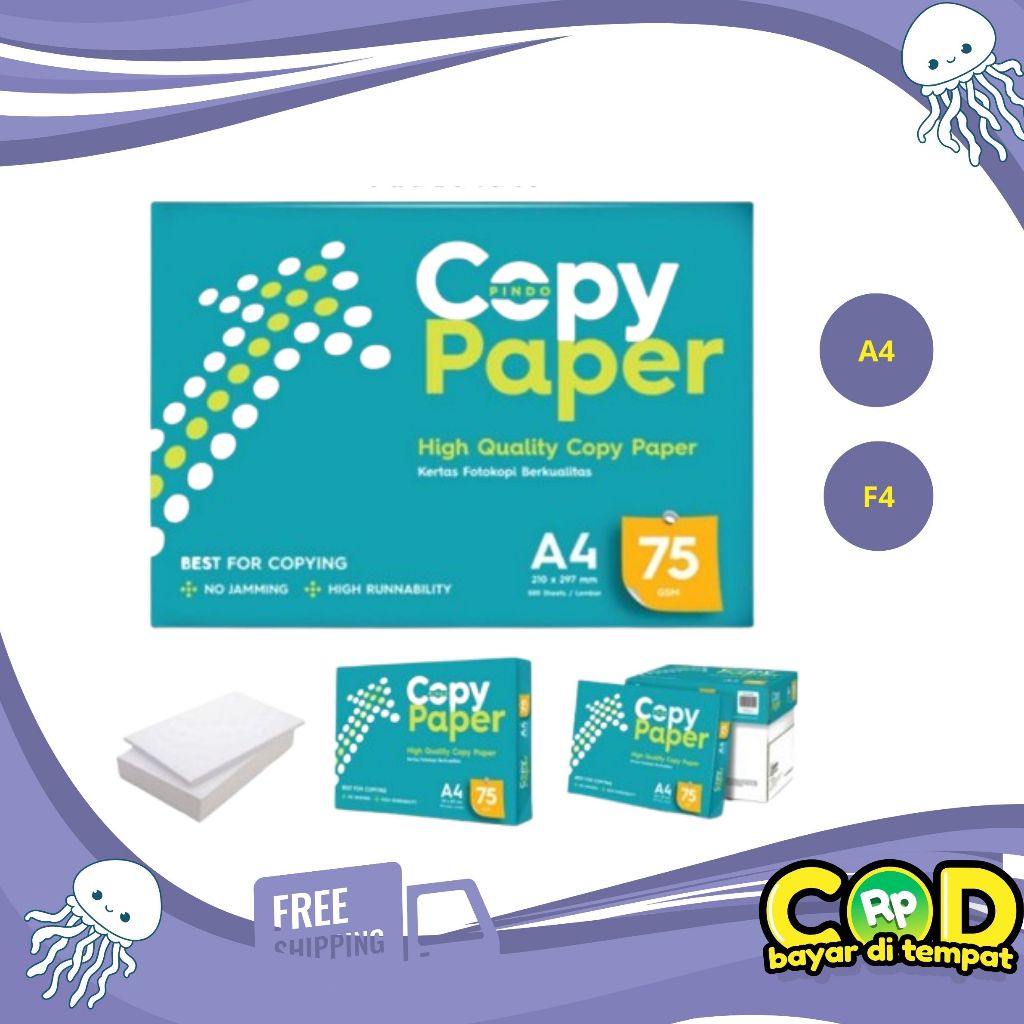 Jual (5 Rim) 1 Dus HVS Copy Paper A4 75g Khusus Instant/Sameday ...