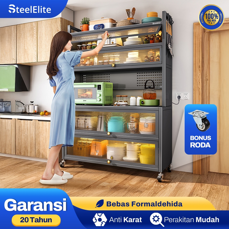 Jual STEEL ELITE RAK PIRING TERTUTUP LEMARI DAPUR SERBAGUNA LEMARI ...