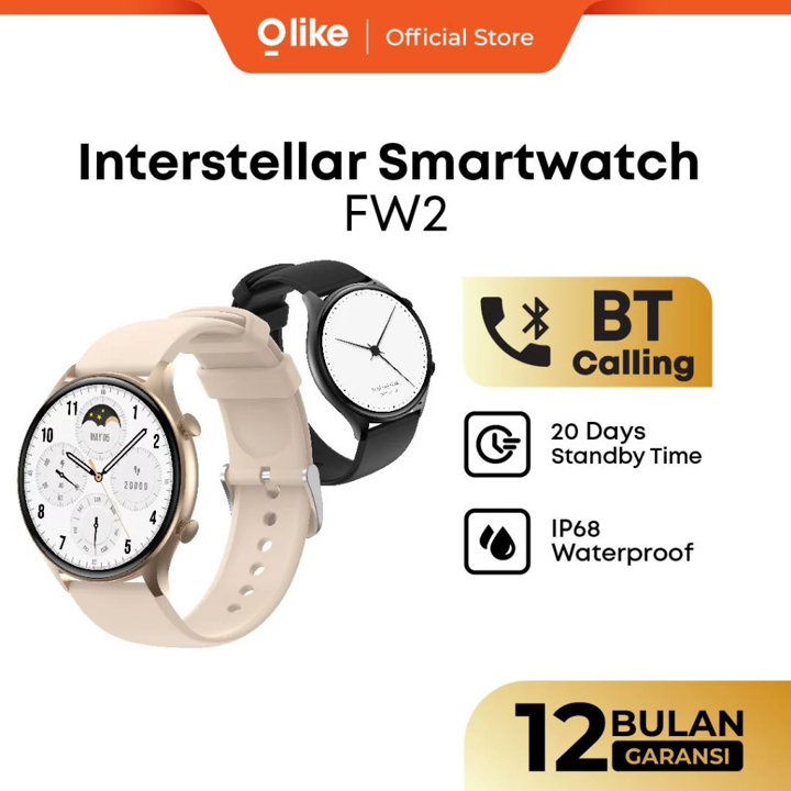 Jual OLIKE FW2 Smartwatch Bluetooth Call Waterproof IP68 1.39 Inch ...