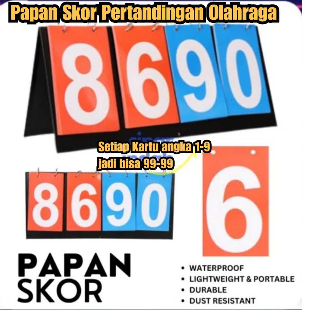 Jual papan skor olahraga alat hitung pertandingan olahraga futsal voli ...