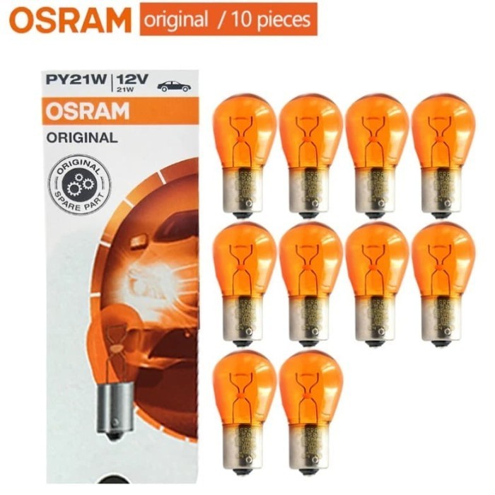Jual Osram PY21W 12V 21W 7507 Amber Orange Lampu Bohlam Sein Sen Banyonet Putar Kaki1 K1 ...