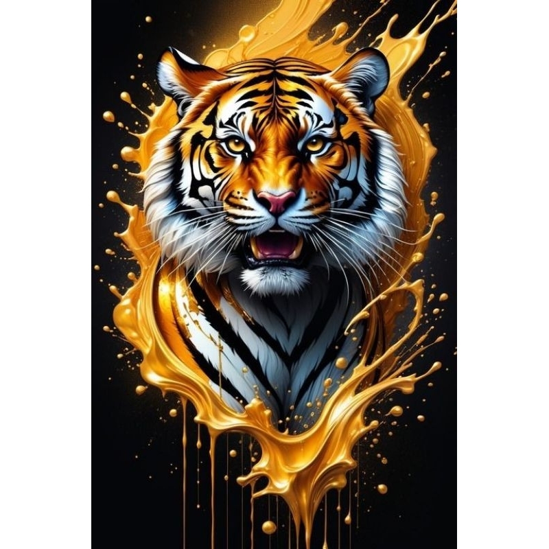 Jual POSTER CETAK, HARIMAU, HIASAN DINDING, HARIMAU MACAM UKURAN, BISA ...
