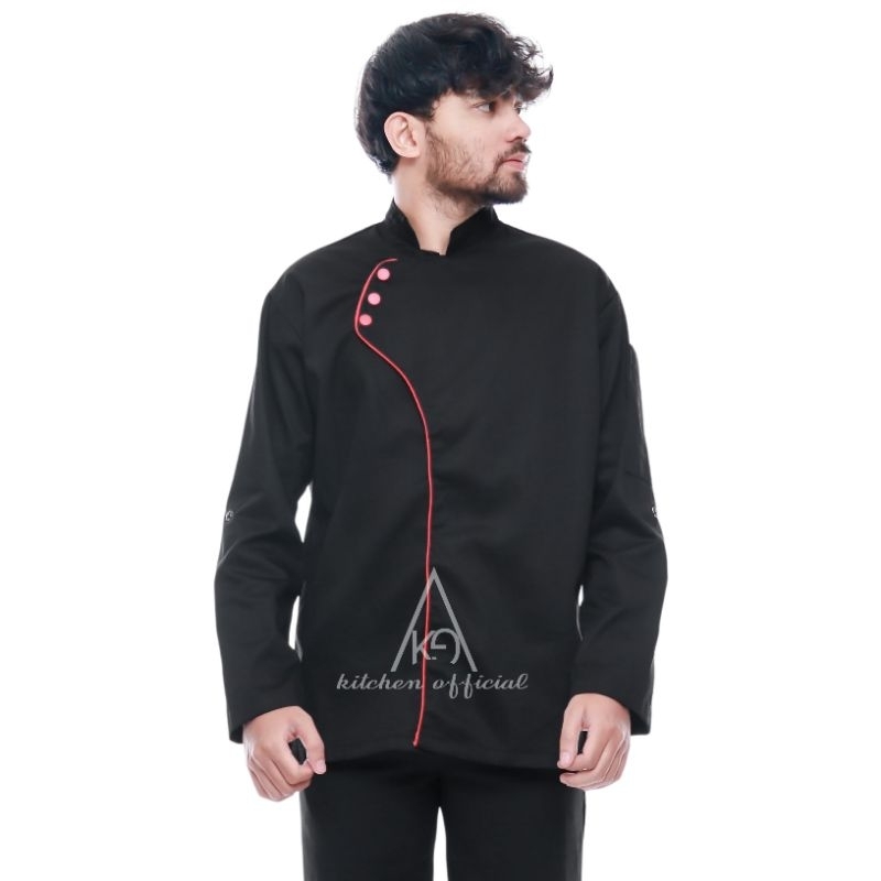 Jual Kitchen.Official Baju Kameja Jacket Koki Chef Lengan Panjang ...
