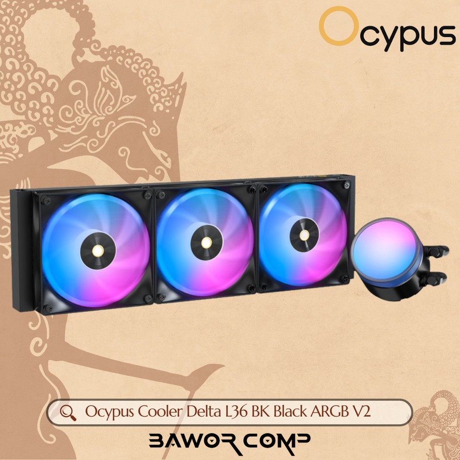Jual Ocypus Cooler Delta L36 BK Black ARGB V2 360mm | AIO CPU Water ...