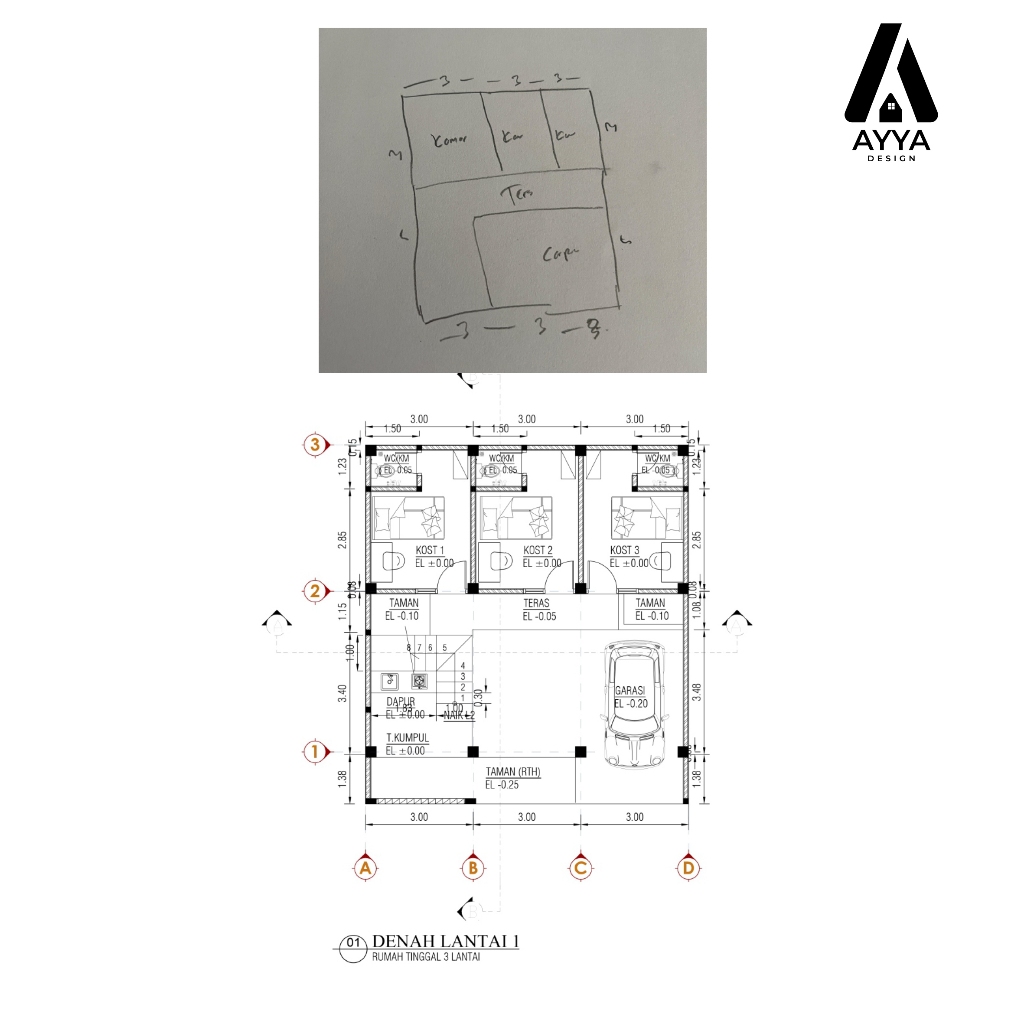 Jual JASA GAMBAR DENAH BANGUNAN 2D LAYOUT | Shopee Indonesia