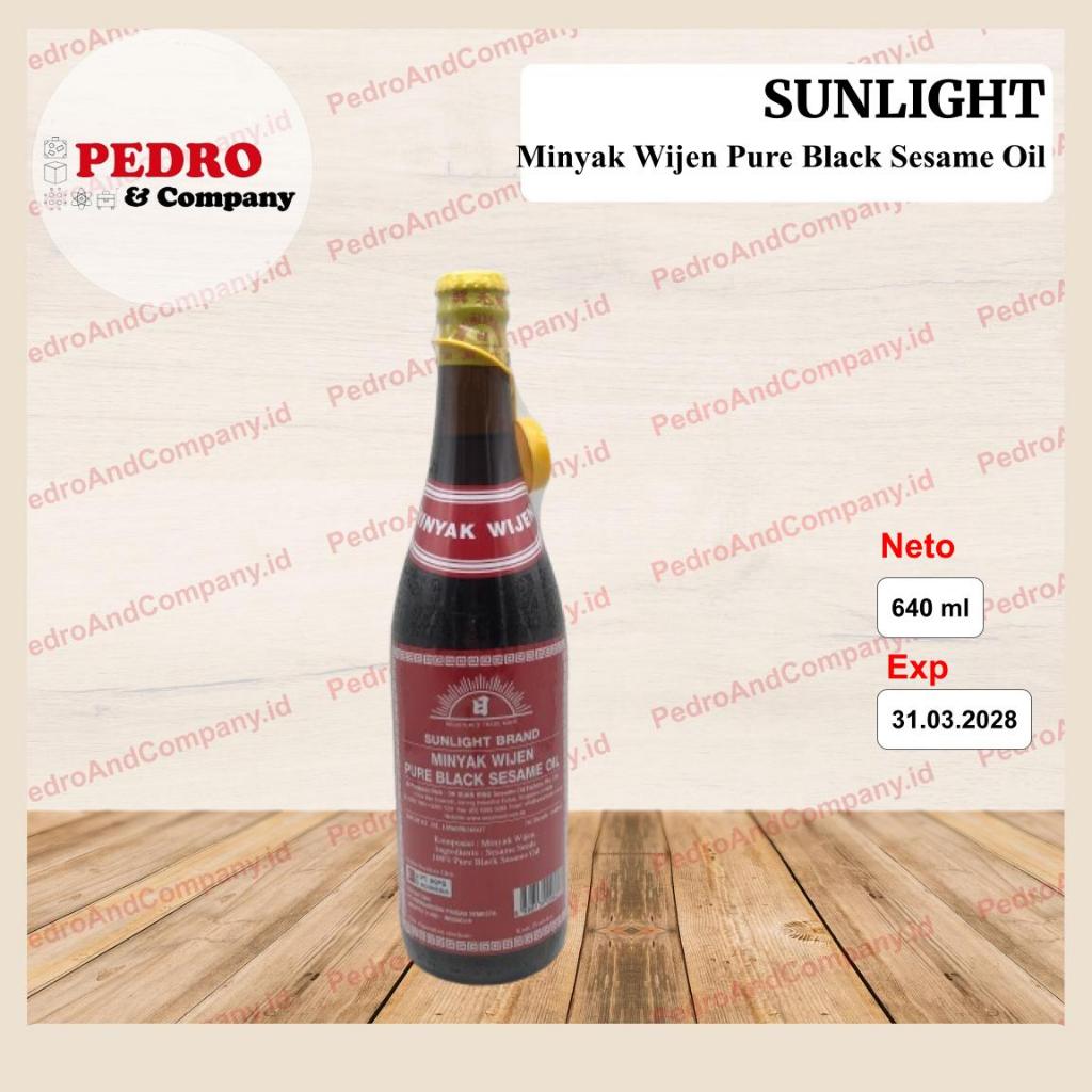 Jual Sunlight brand pure black sesame oil 640 ml - minyak wijen ...