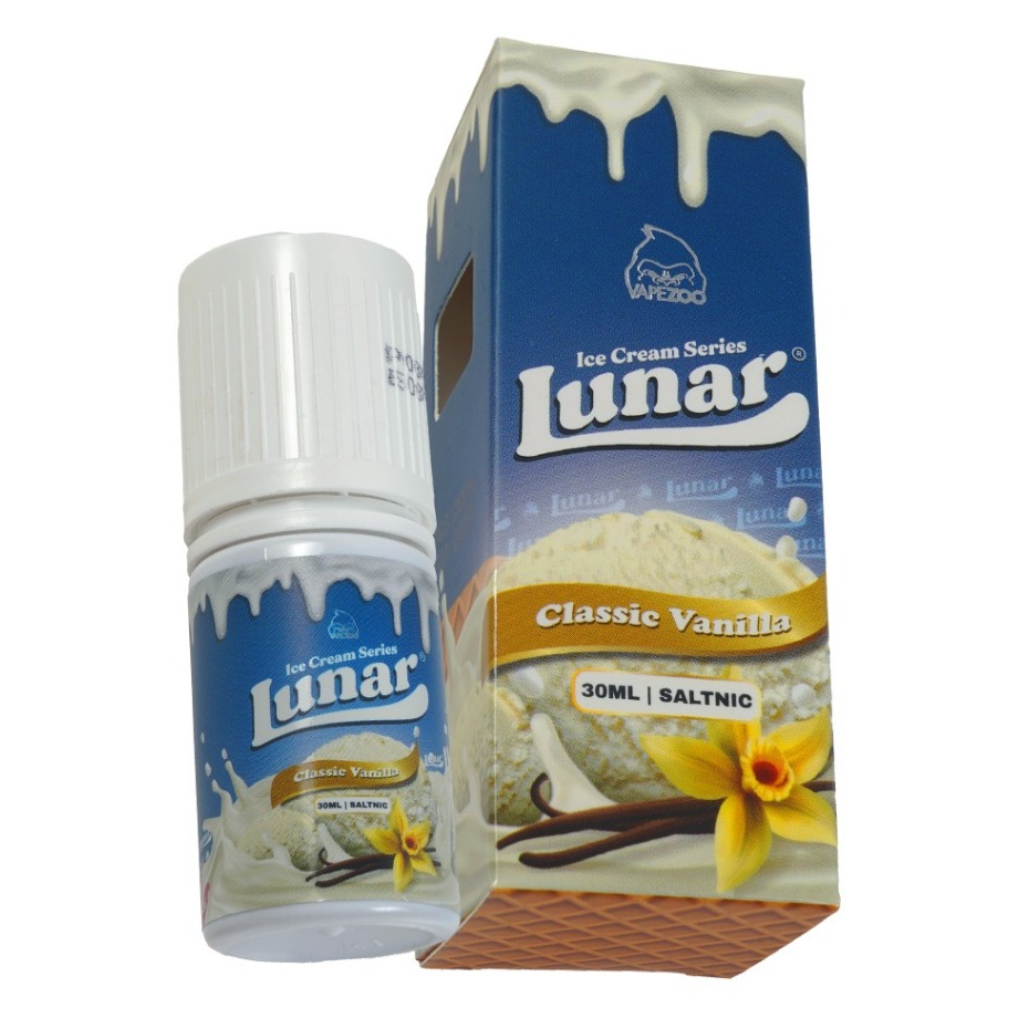 Jual Liquid Vape Lunar Classic Vanilla Ice Cream Saltnic 30MG 30ML By ...