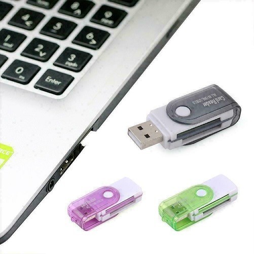 Jual Card Reader All In One/4 Slot Multi Memory Converter to Flashdisk ...