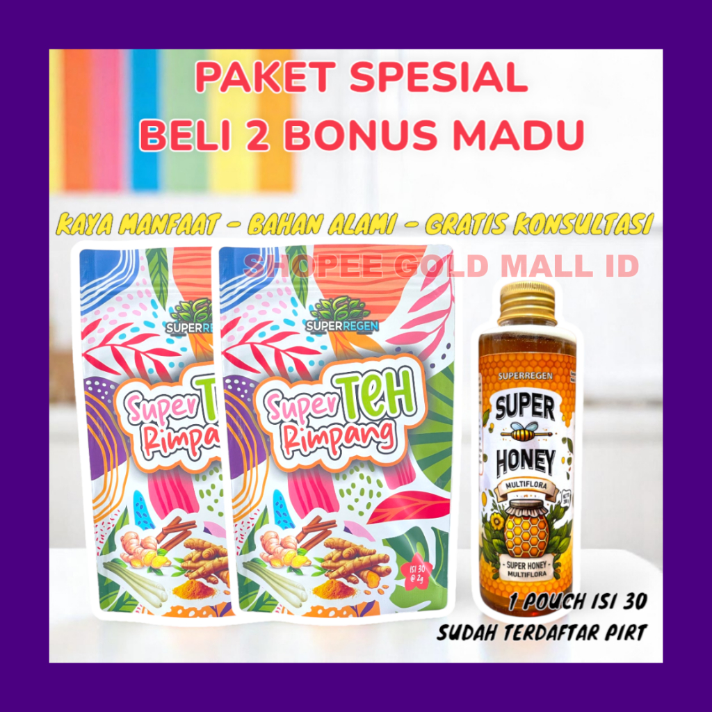 Jual Teh Sereh Jahe Dan Temulawak Super teh rimpang tea isi 30 tea bag ...