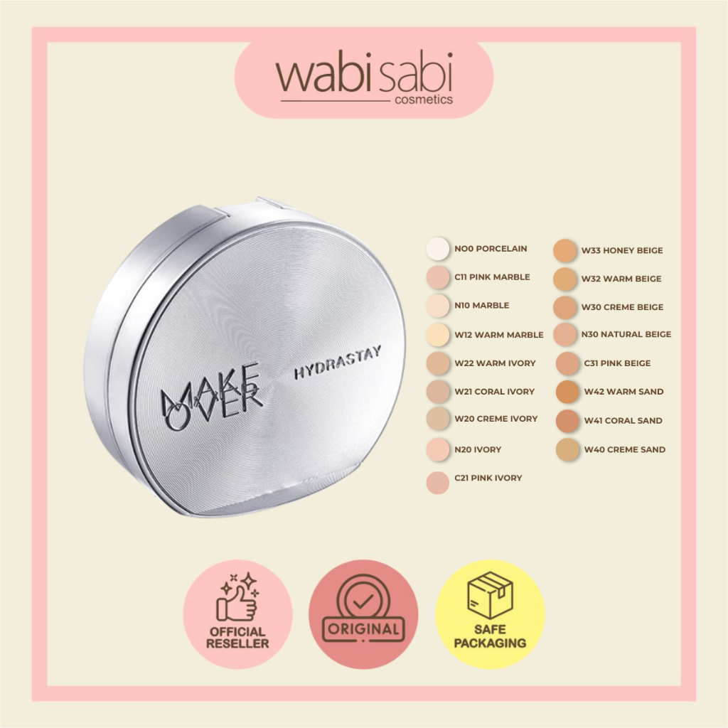 Jual MAKE OVER - Hydrastay Prismatic Glass Cushion 12gr | Shopee Indonesia