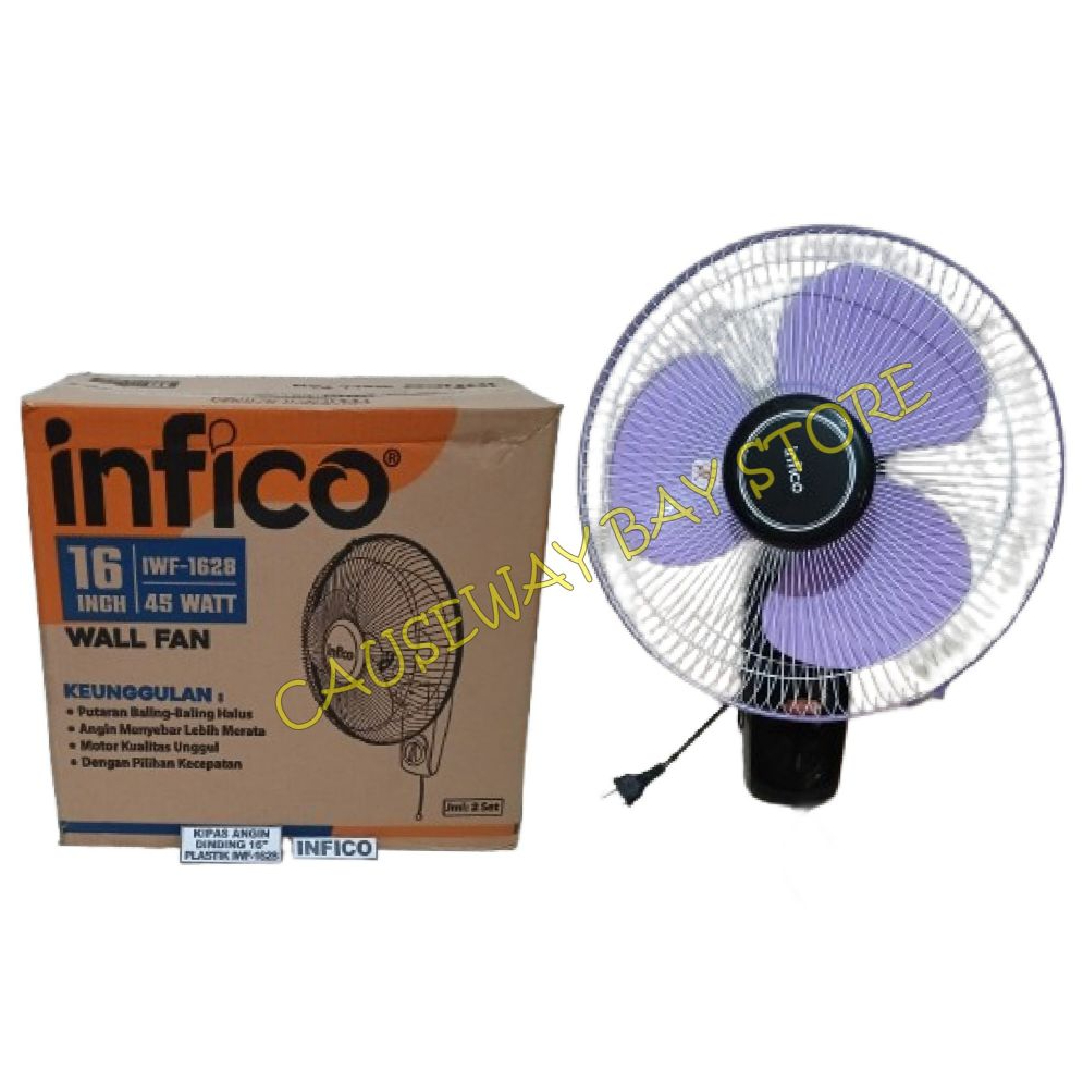 Jual KIPAS ANGIN DINDING 16" PLASTIK INFICO IWF-1628 | Shopee Indonesia