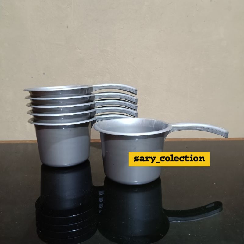 Jual [ 6 pcs ] Gayung Mandi Anak YnY Warna Silver / Gayung Plastik ...