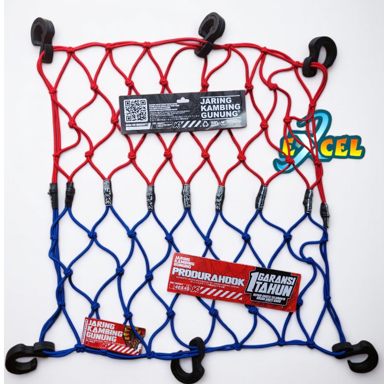 Jual Jaring Motor Kambing Gunung Produrahook 40 X 40CM Jaring Jok Helm ...