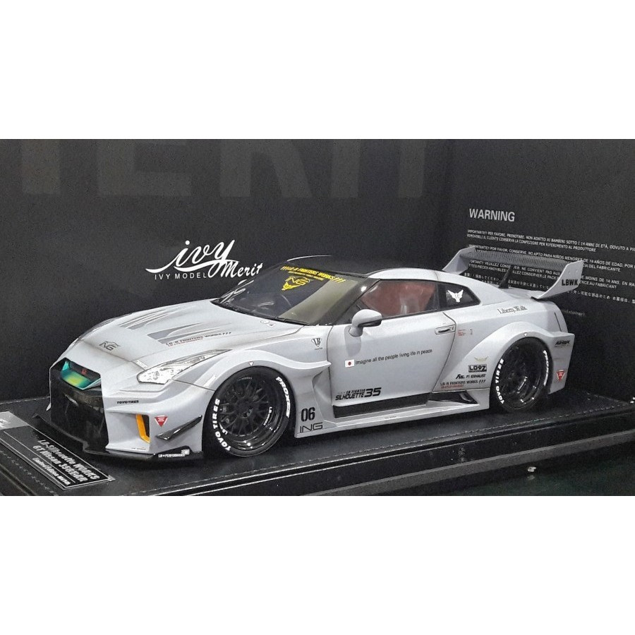 Jual 1/18 IVY MODEL NISSAN GTR R35 LB WORKS LIBERTY WALK FIGHTER NO ...