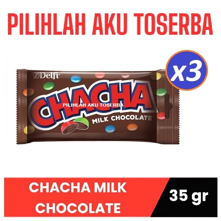 Jual CHACHA Milk Chocolate 35 g - (HARGA 3 PCS) | Shopee Indonesia