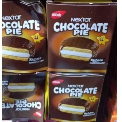 Jual Nabati NEXTAR CHOCOLATE PIE Marshmallow - ( HARGA 1 BOX ) | Shopee ...