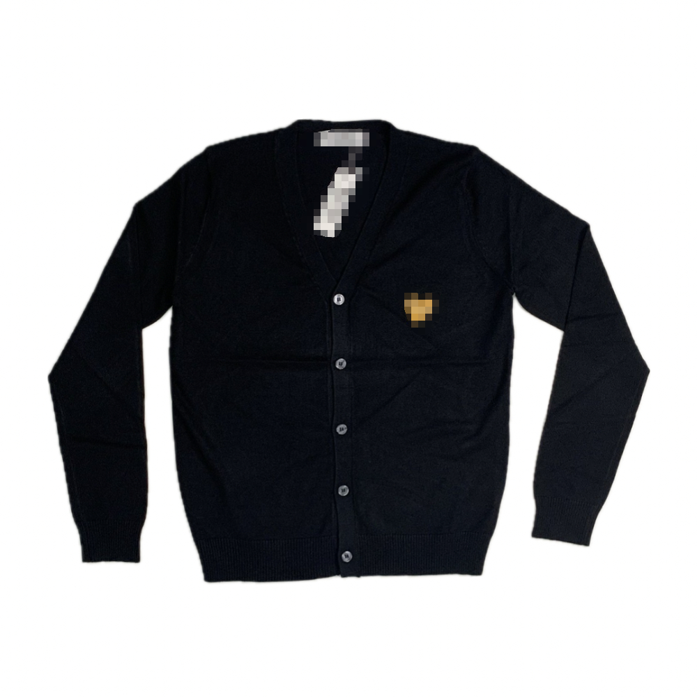 Jual [CDG] Cardigan Knitwear Play Yellow Heart Black | Shopee Indonesia