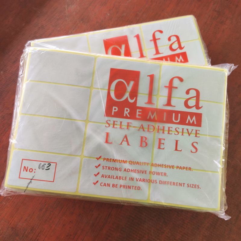 Jual (Isi 25 Bungkus) Label No. 103 Stiker Label Nama Undangan Polos ...