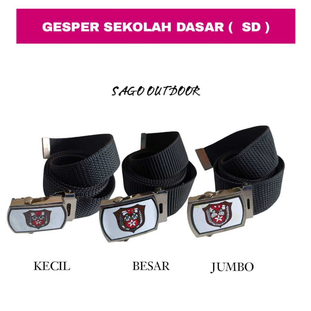 Jual GESPER ANAK SEKOLAH SD PANJANG 90-125 CM (Geser) | Shopee Indonesia