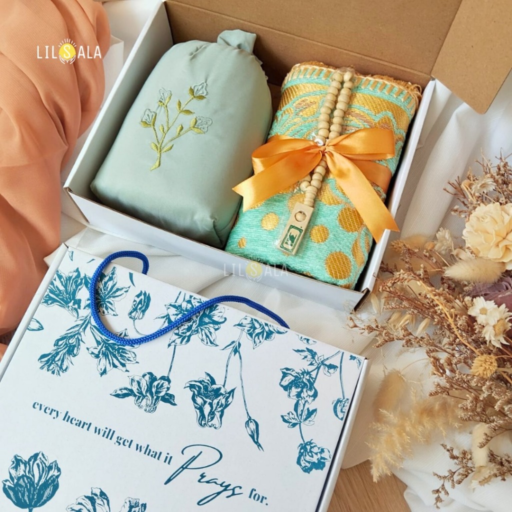 Jual [BARMU] HAMPERS WANITA MUKENA DAN SAJADAH TURKI PACKING BOX KADO ...