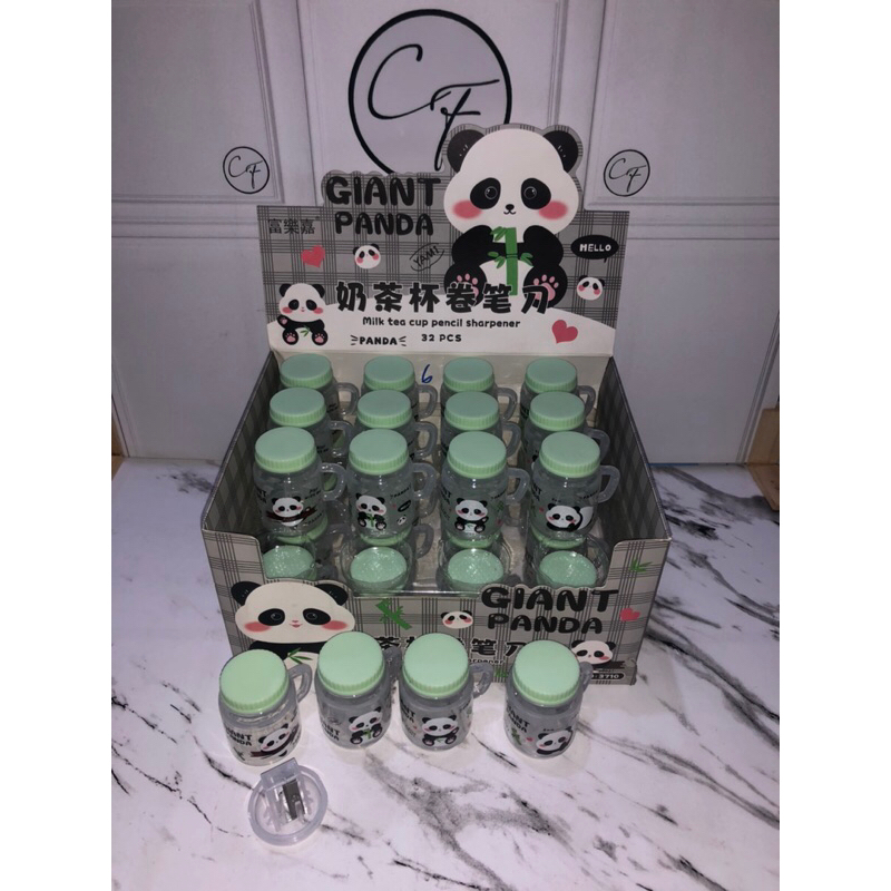 Jual Rautan Cute Happy Panda 1Box isi 32pca || Rautan Mini || Pencil ...