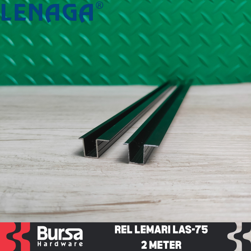 Jual Rel Pintu Lemari Sliding Geser LAS 75 Panjang Rel 2 Meter Lenaga ...