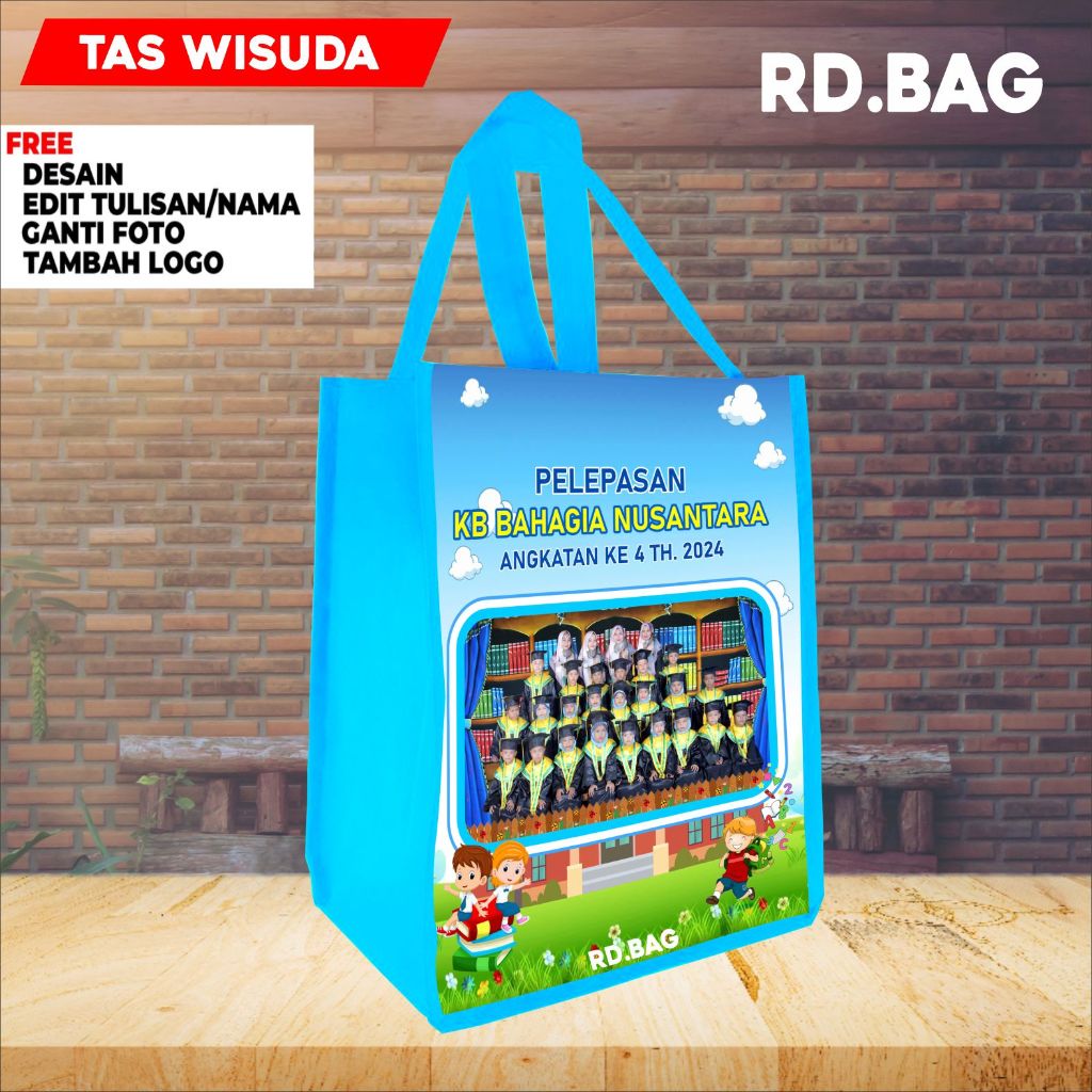 Jual PROMO Tas Bingkisan WISUDA / Tas Parcel Sekolah Bisa Tambah Foto ...
