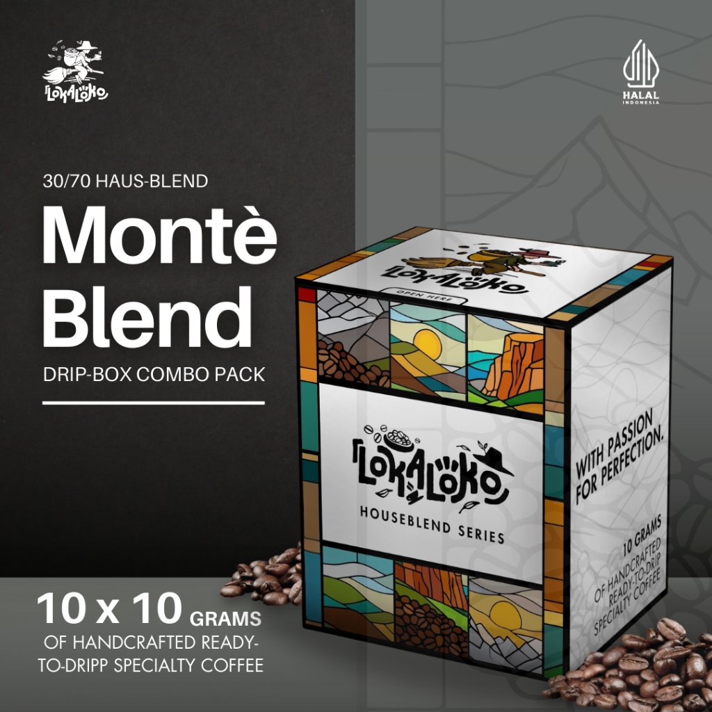 Jual Kopi Drip Bag Robusta Arabica 30/70 - Monte Houseblend 10×10g ...