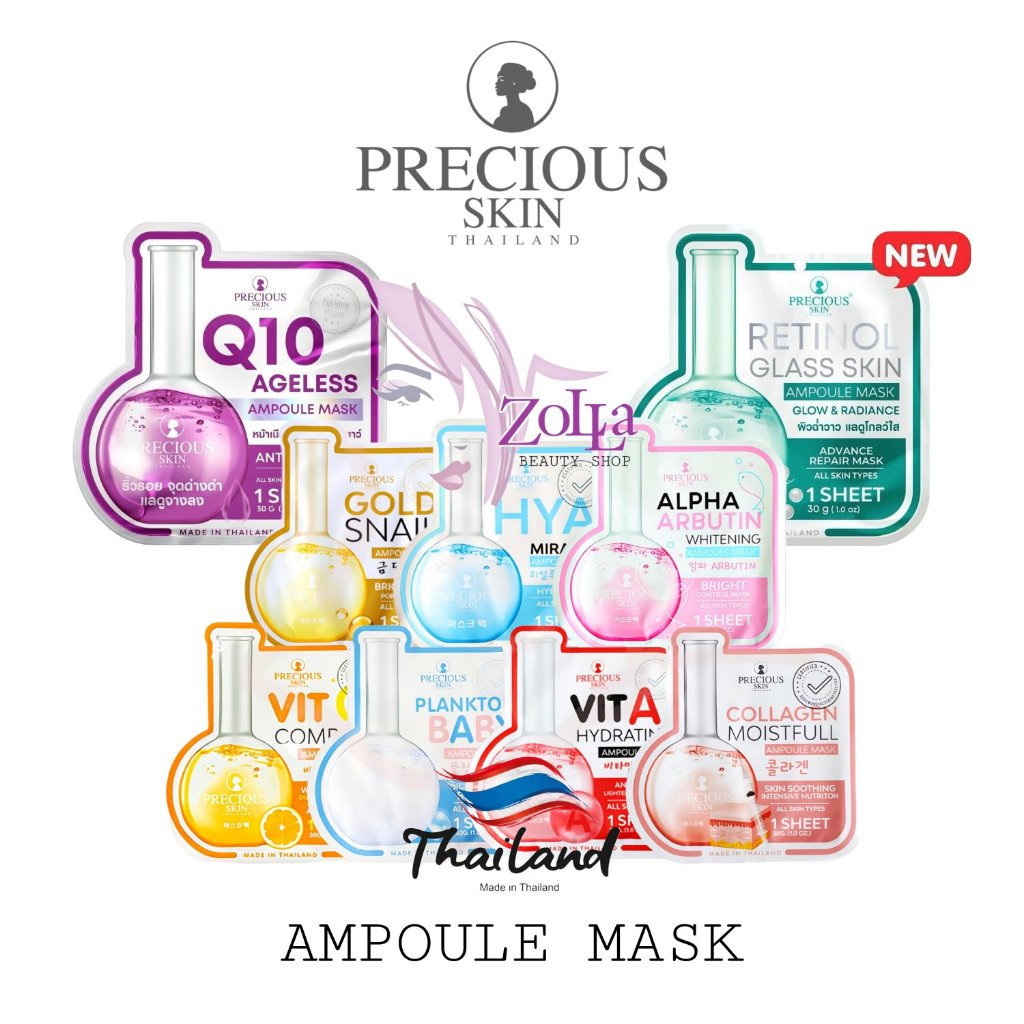 Jual PRECIOUS SKIN AMPOULE MASK - SHEET FACE MASK - MASKER WAJAH ...