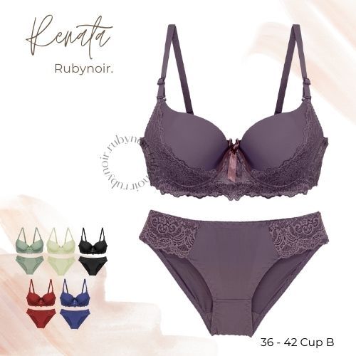 Jual RENATA BRA / BH SET + CD Rubynoir cup 36B-42B kawat | Shopee Indonesia
