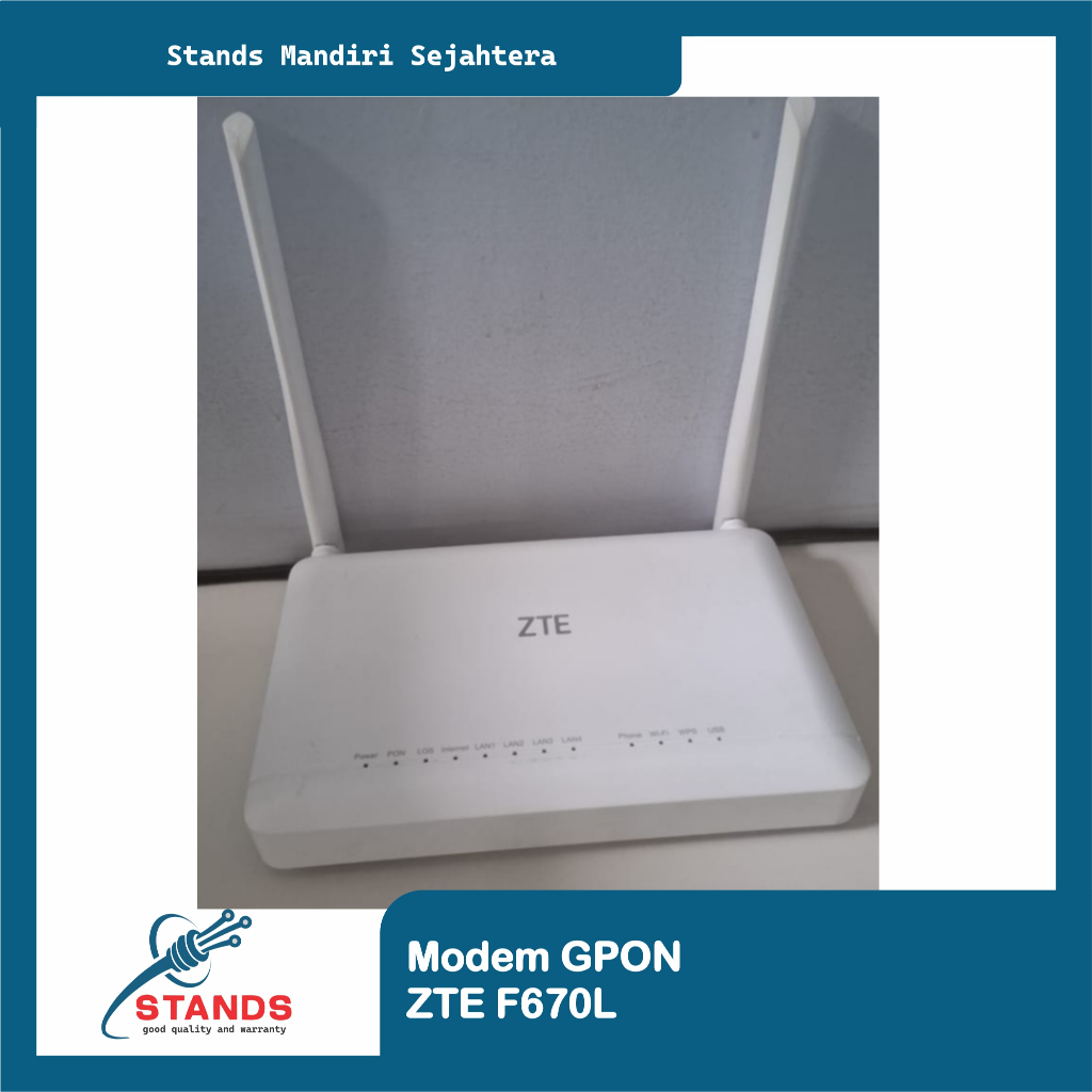 Jual Modem ONT Gpon ZTE-F670L Dual Band 2,4G dan 5G Port Biru | Shopee ...