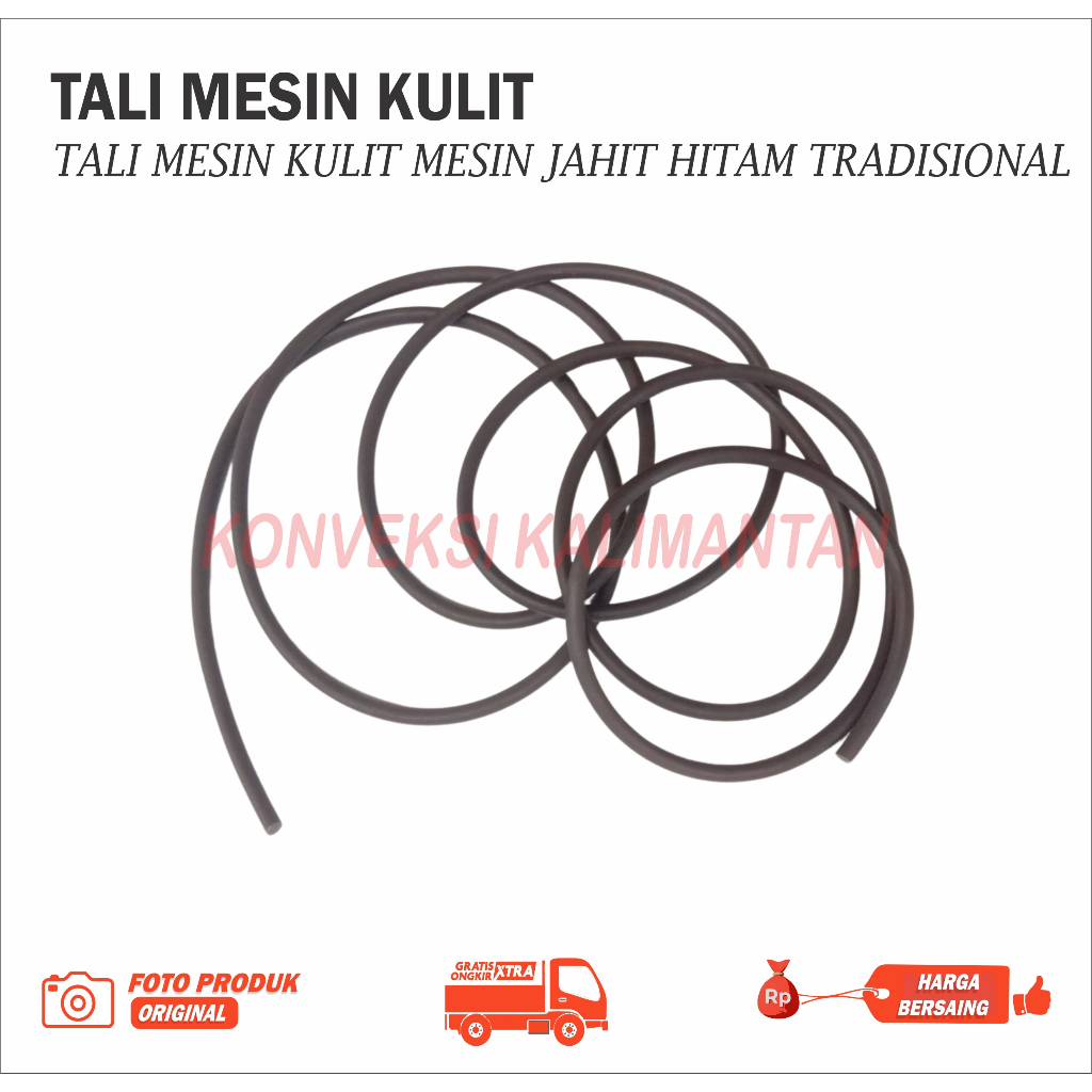 Jual TALI MESIN JAHIT KULIT / TALI MESIN JAHIT HITAM TRADISIONAL KAKI ...