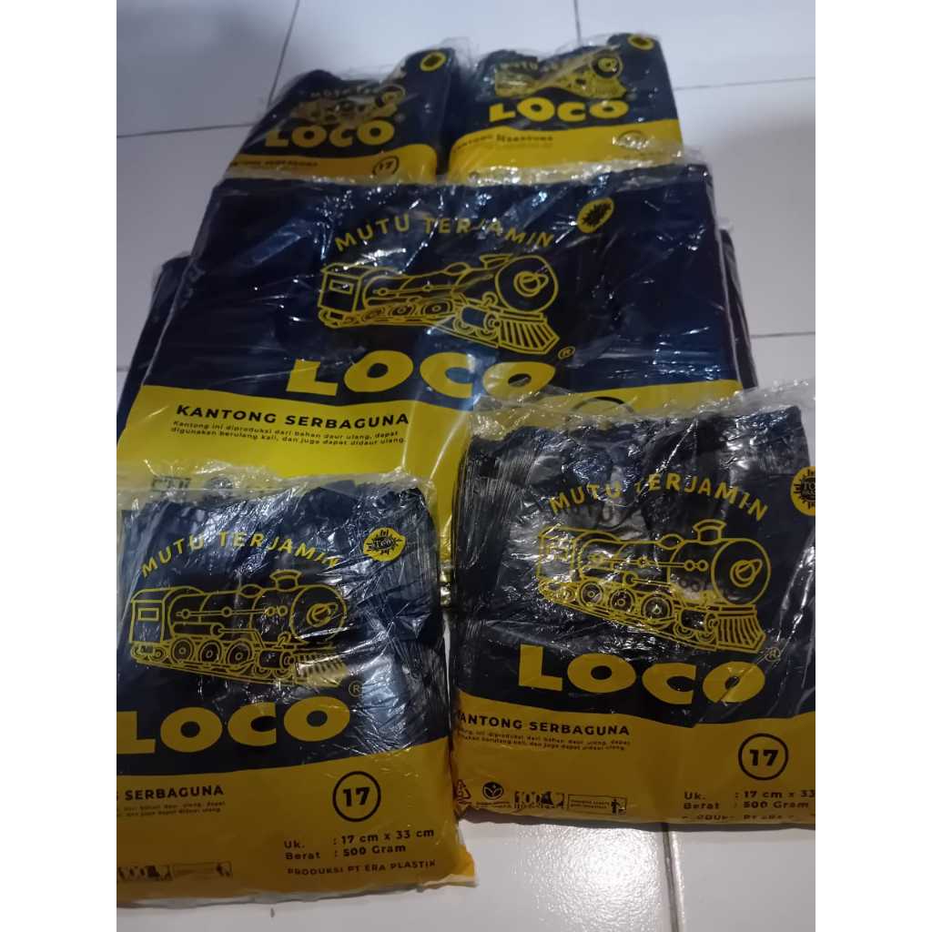 Jual KANTONG PLASTIK HITAM TEBAL HD PE MUTU TERJAMIN COCO UKURAN 17, 24 ...