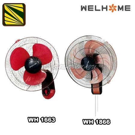 Jual Welhome Kipas Angin Dinding / Kipas Angin Tembok/ Wallfan Welhome ...