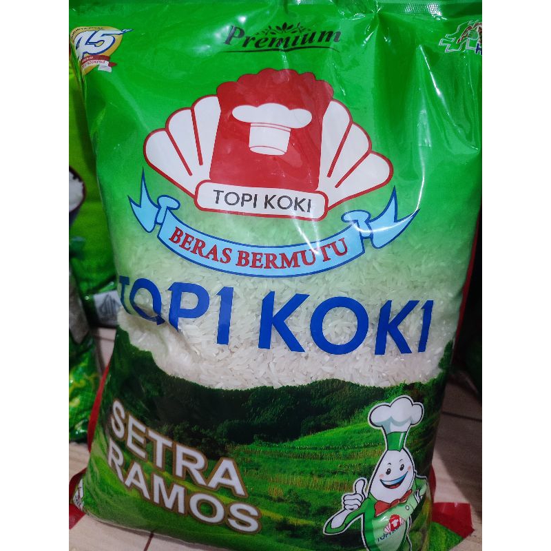Jual Beras Topi Koki 5 kg | Shopee Indonesia