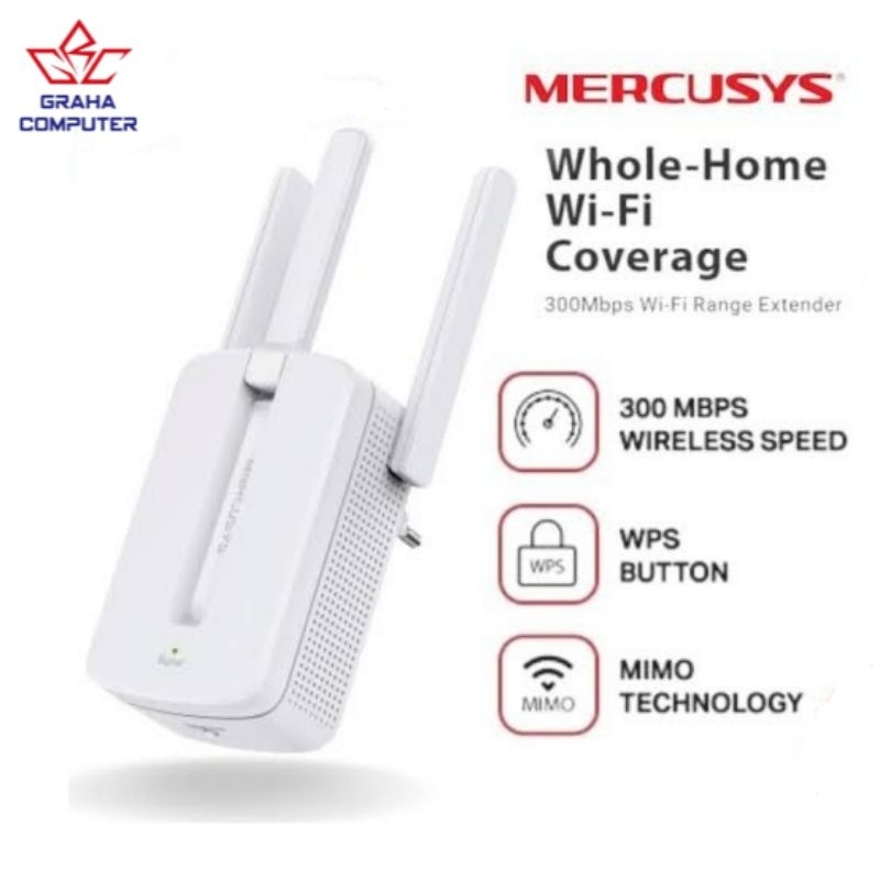 Jual Mercusys 300Mbps Wi-Fi Range Extender MW300RE Original | Shopee ...