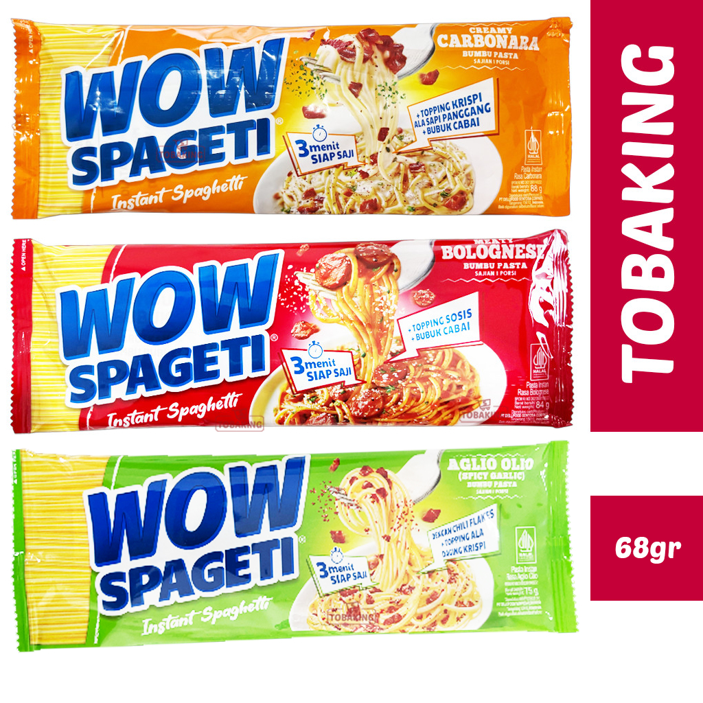 Jual Wow Spageti Bolognese Carbonara Aglio Spaghetti Instan Mie | Shopee Indonesia