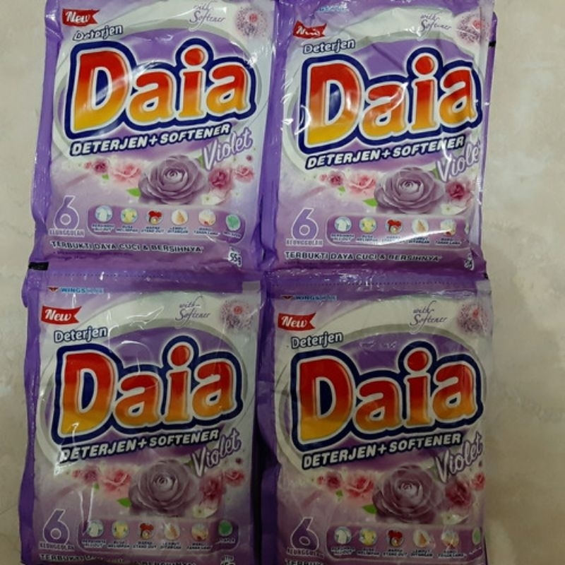 Jual Daia detergent bubuk 1000an satu renceng (isi 6 sachet) / sabun ...