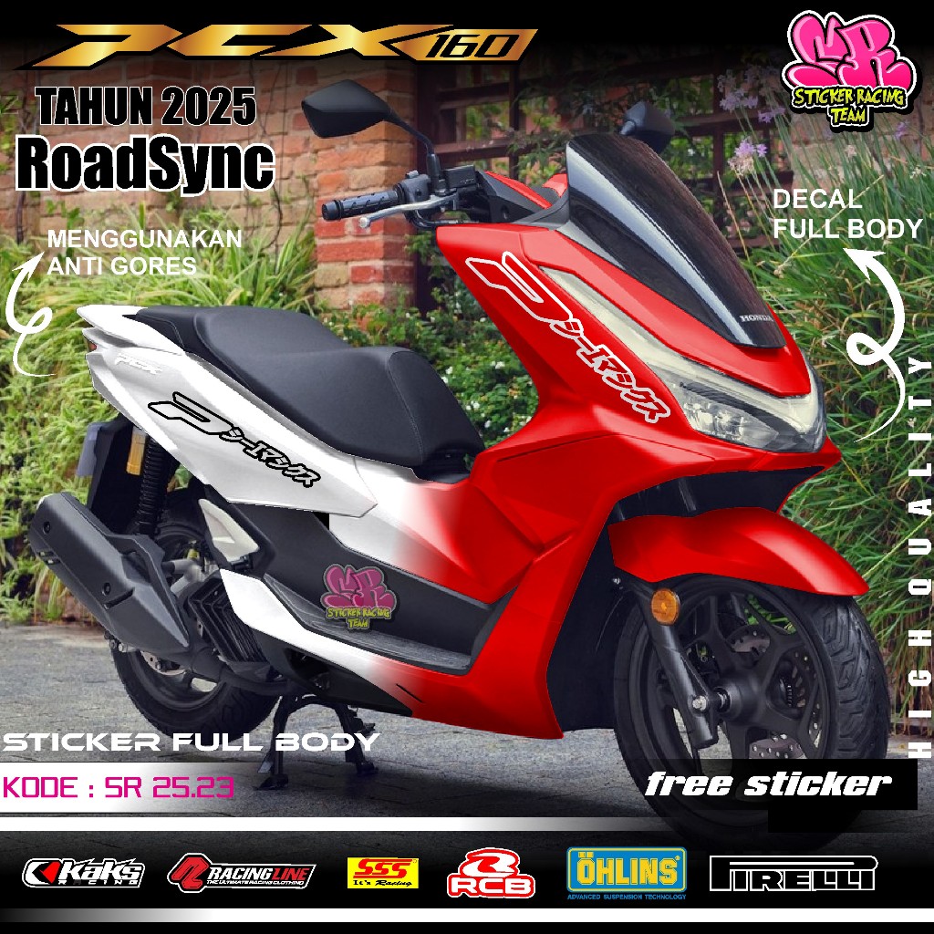 Jual COD Sticker Decal Full Body Honda PCX 160 2025 Cbs Abs RoadSync ...