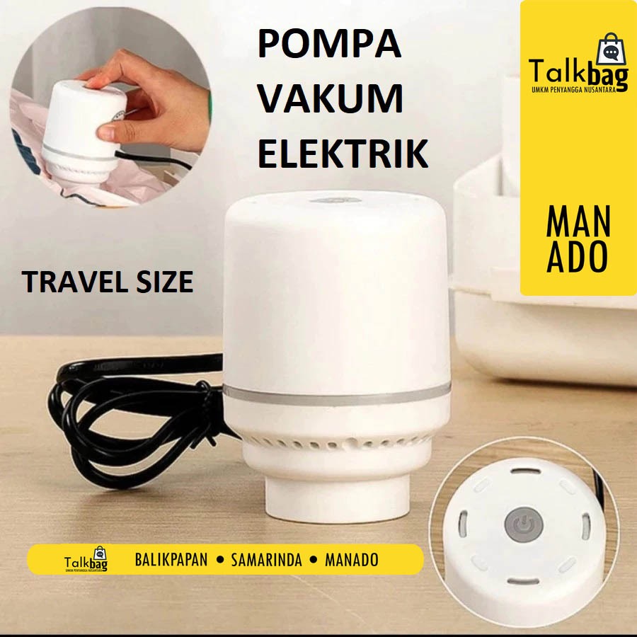 Jual Pompa Vacuum Electric Travel Size / Pompa Vakum Kantong Pakaian ...