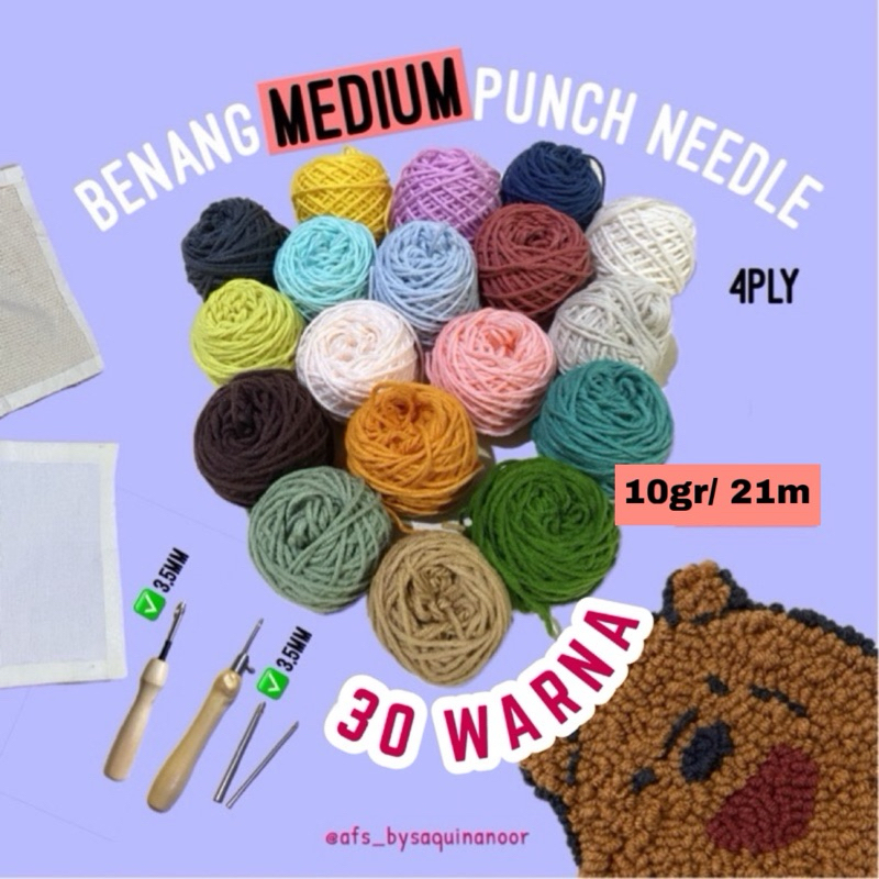 Jual Benang Medium Punch Needle | Shopee Indonesia