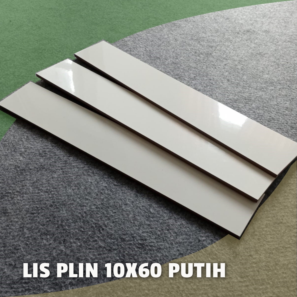 Jual Lis Plin 10x60 Putih Polos List Plint Dinding Lantai Gramix ...
