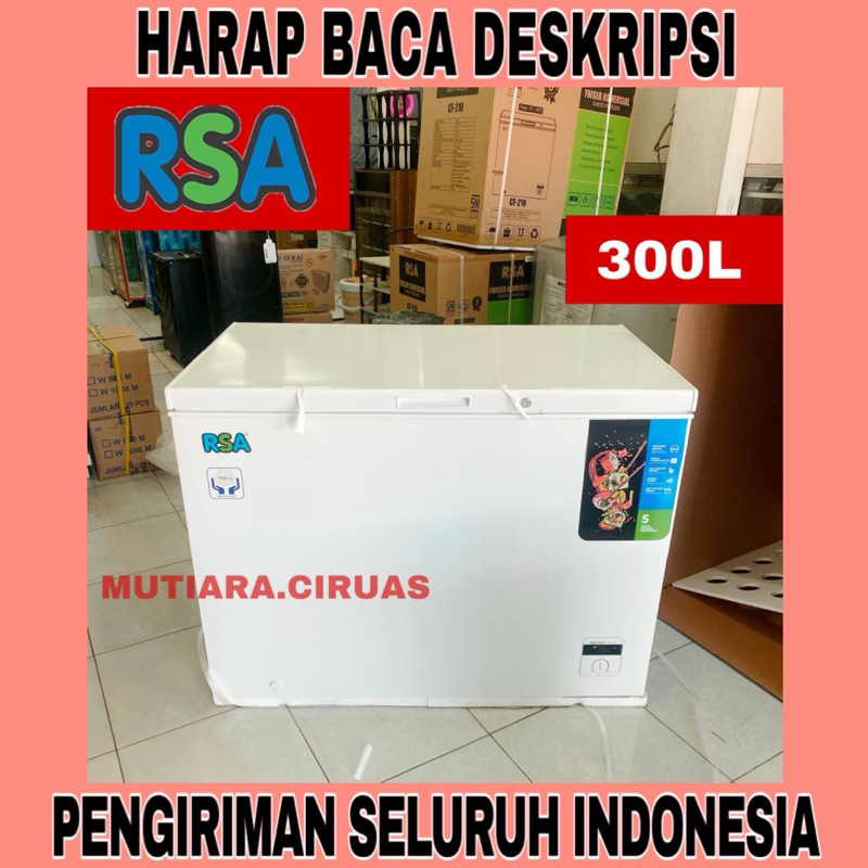 Jual Chest Freezer Box RSA CF-310 / Freezer Box 300 Liter | Shopee ...