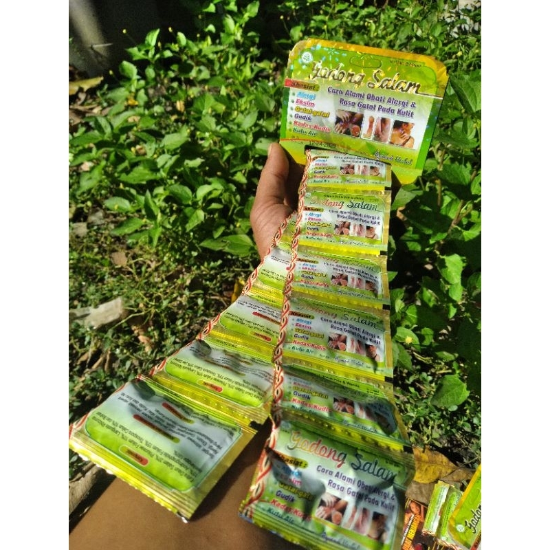 Jual GODONG SALAM Kapsul Gatal, Exim, Alergi (12 sachet, @ 2 kapsul ...