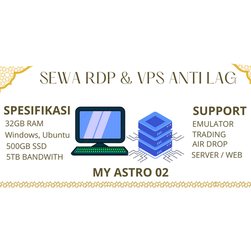 Jual Sewa RDP / VPS 32GB Harian | Shopee Indonesia